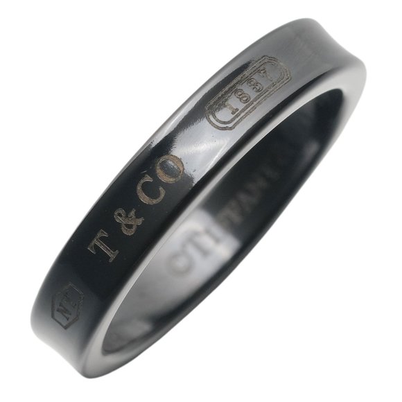 Tiffany & Co. | Jewelry | Tiffany Co 837 Narrow Titanium Mens Ring ...